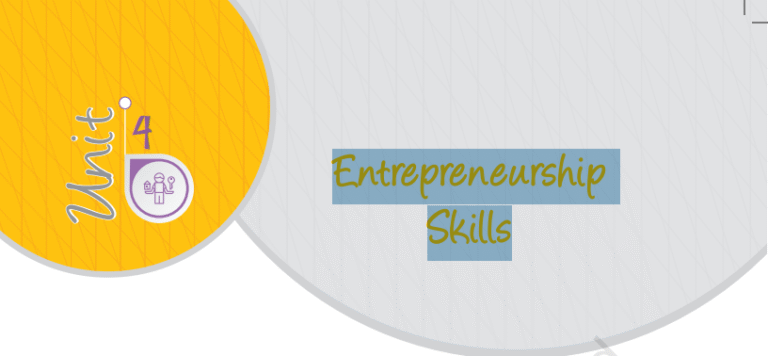 Unit 4- Entrepreneurship Skills(class 9)-Important notes - aiitlearning ...